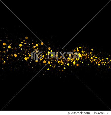 gold glittering bokeh stars dust tail-插圖素材 [19328697] - PIXTA圖庫