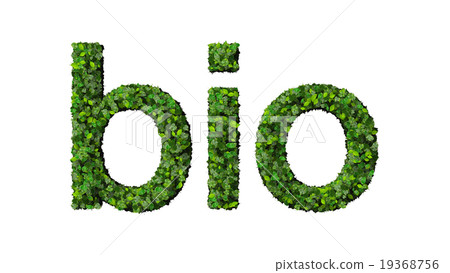 Word bio made from green leaves - Stock Illustration [19368756] - PIXTA