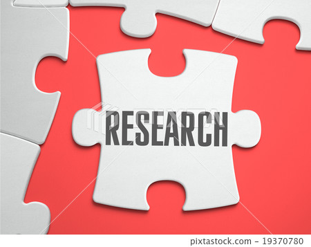Research - Puzzle on the Place of Missing Pieces. - Stock Illustration ...