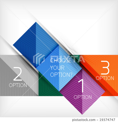 Paper style design templates, square abstract - Stock Illustration ...