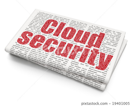 Privacy concept: Cloud Security on Newspaper - Stock Illustration ...