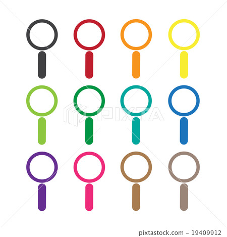 search icon-插圖素材 [19409912] - PIXTA圖庫