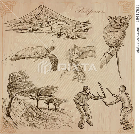 Philippines - An hand drawn vector pack - Stock Illustration [19417635 ...