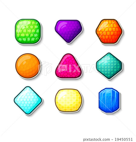 Set of vector crystals - Stock Illustration [19450551] - PIXTA