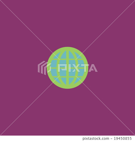 Earth Globe Emblem. Vector - Stock Illustration [19450855] - PIXTA
