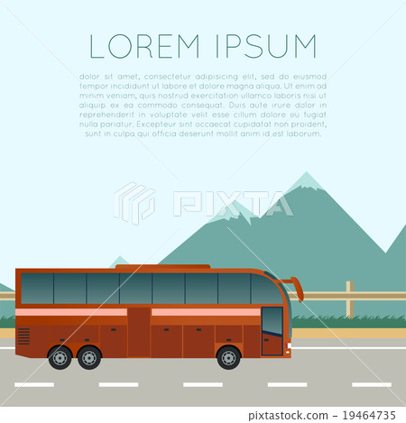 Bus trip banner - Stock Illustration [19464735] - PIXTA