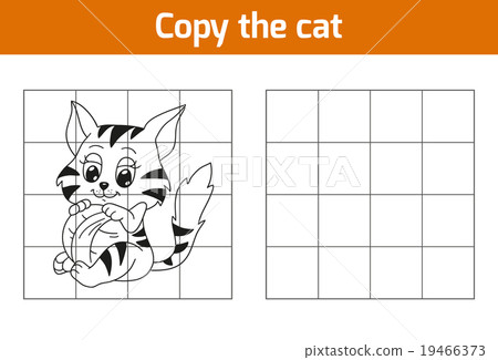 Copy the picture (cat) - Stock Illustration [19466373] - PIXTA