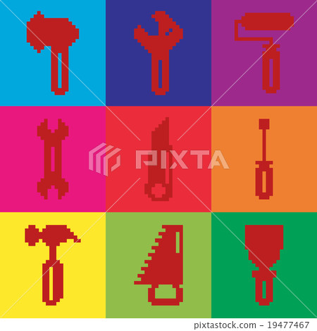 House tools icon variety colour - Stock Illustration [19477467] - PIXTA