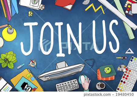 Join Us Team Assistance Support Invitation Concept - Stock Illustration ...