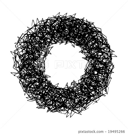 abstract circle hand draw - Stock Illustration [19495266] - PIXTA