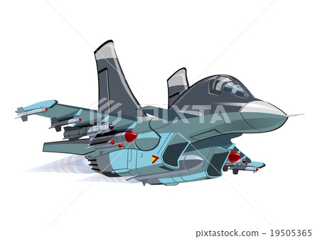 Cartoon Military Airplane - Stock Illustration [19505365] - PIXTA