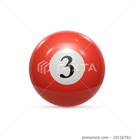 Billiard three ball isolated on a white background - Stock Illustration ...