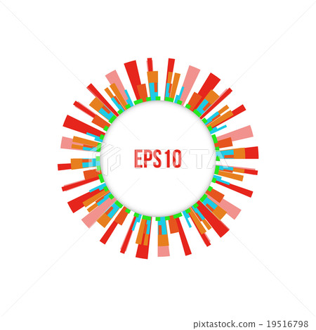 Abstract Colorful Circle Business Background - Stock Illustration ...