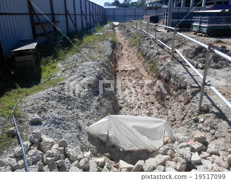 Check dam or silt trap at the construction site - Stock Photo [19517099 ...