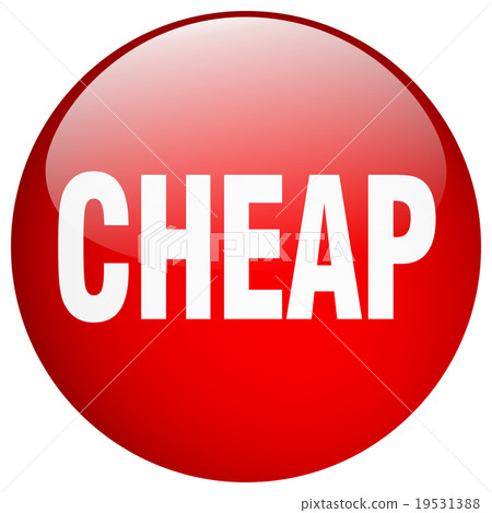 cheap red round gel isolated push button - Stock Illustration [19531388 ...