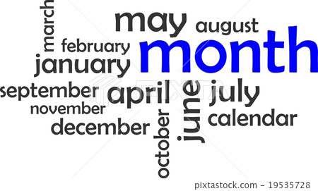 word cloud - month - Stock Illustration [19535728] - PIXTA