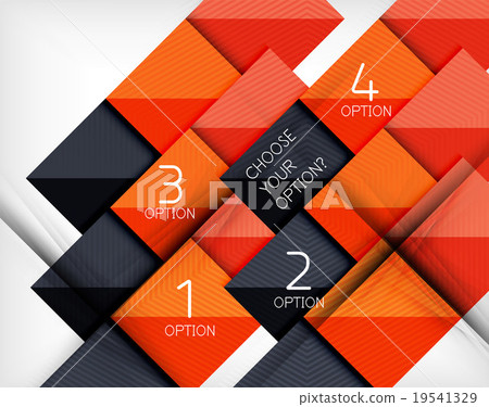 Paper style design templates, square abstract - Stock Illustration ...