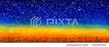 [Hand Drawing] Sunset - Stock Illustration [19544592] - PIXTA
