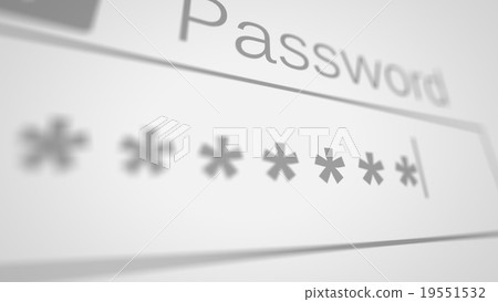 Typing password on computer. - Stock Illustration [19551532] - PIXTA