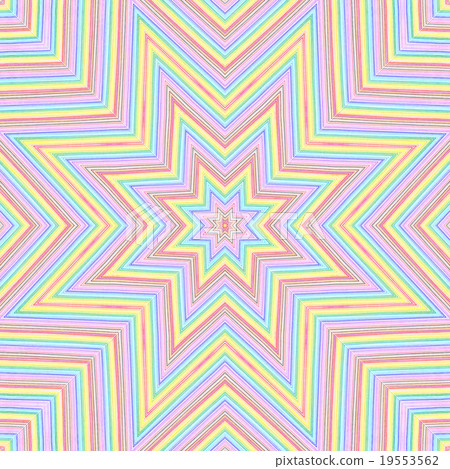 Bright color lines star pattern - Stock Illustration [19553562] - PIXTA