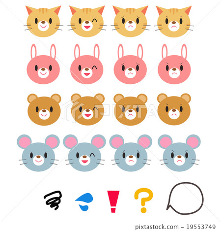 Animal expression material - Stock Illustration [19553749] - PIXTA