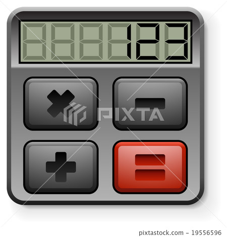 Abstract calculator icon isolated - Stock Illustration [19556596] - PIXTA