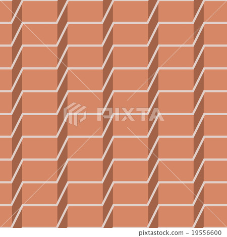 Abstract seamless flat design 3D brick illusion - Stock Illustration ...