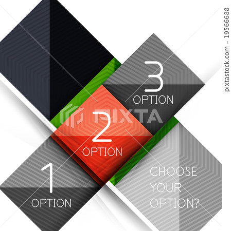 Paper style design templates, square abstract - Stock Illustration ...
