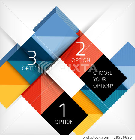 Paper style design templates, square abstract - Stock Illustration ...