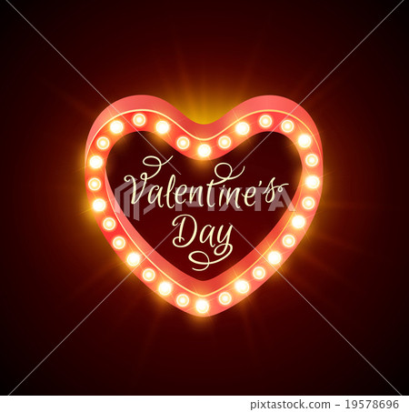 Retro banner for Valentine's day-插圖素材 [19578696] - PIXTA圖庫