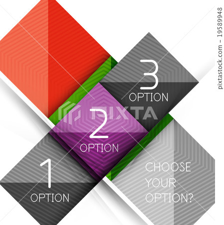 Paper style design templates, square abstract - Stock Illustration ...