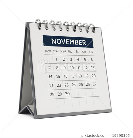 3d november desktop calendar - Stock Illustration [19590305] - PIXTA