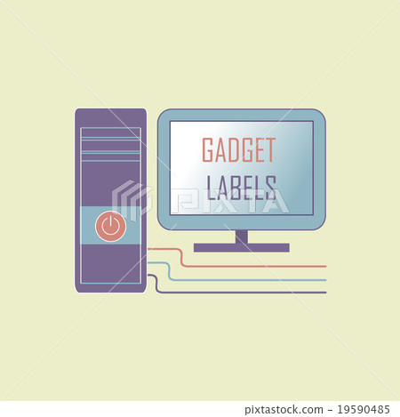 Electronic gadget label for design - Stock Illustration [19590485] - PIXTA