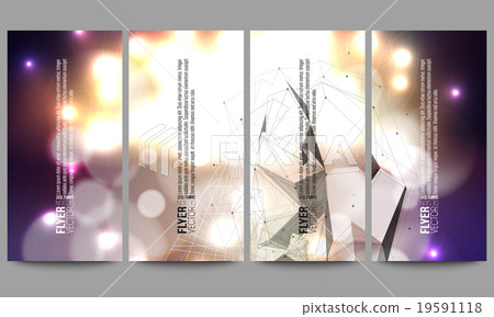 Set of modern vector flyers. Abstract multicolored - Stock Illustration ...