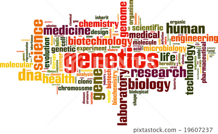 Genetics word cloud - Stock Illustration [19607237] - PIXTA