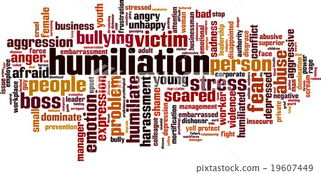Humiliation word cloud - Stock Illustration [19607449] - PIXTA