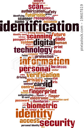 Identification word cloud - Stock Illustration [19607819] - PIXTA