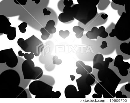 Monochrome Heart - Stock Illustration [19609700] - PIXTA