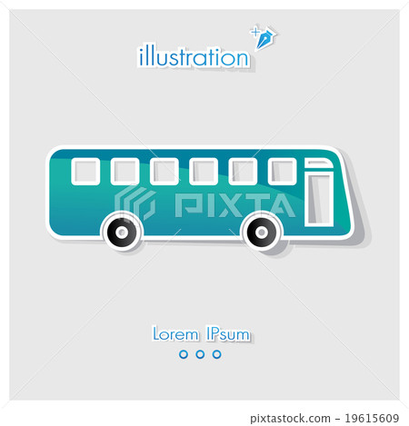 Bus Symbol, Green Color ,Vector EPS10 illustration - Stock Illustration ...