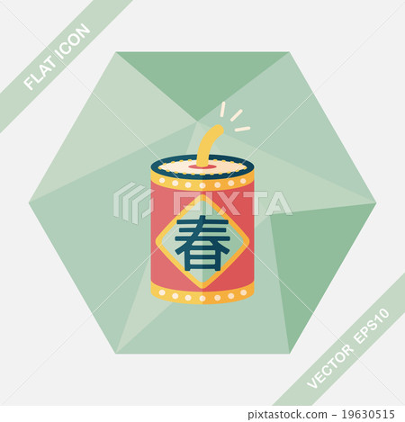 Chinese New Year flat icon, eps10, word Fu,... - Stock Illustration ...