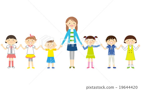 Children link - Stock Illustration [19644420] - PIXTA