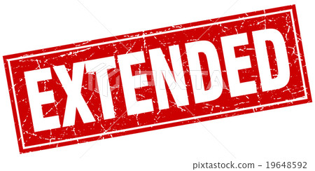 extended red square grunge stamp on white - Stock Illustration ...