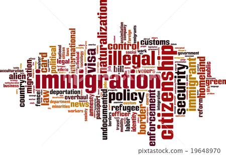 Immigration word cloud-插圖素材 [19648970] - PIXTA圖庫