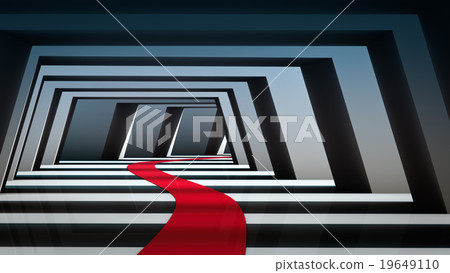 Red path - Stock Illustration [19649110] - PIXTA