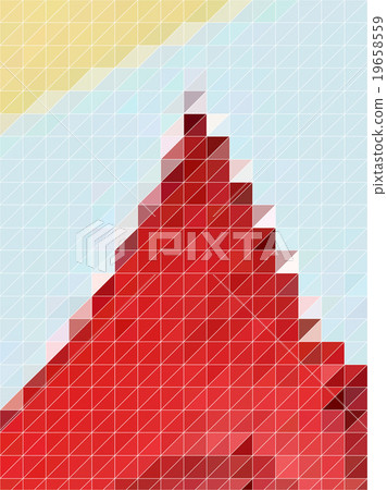 Red Triangle with white line texture - Stock Illustration [19658559 ...