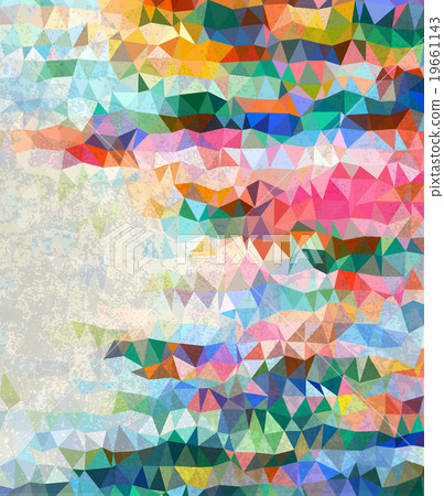 Abstract colorful triangles with gray grudge - Stock Illustration ...