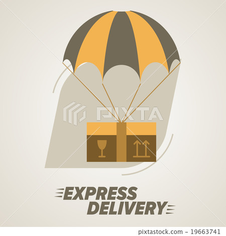 Express Delivery Symbols. Worldwide Shipping. - Stock Illustration ...