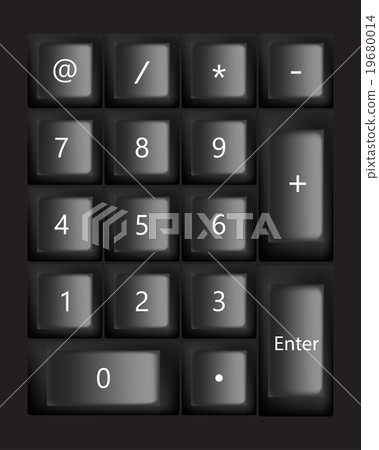 black keyboard. Vector - Stock Illustration [19680014] - PIXTA