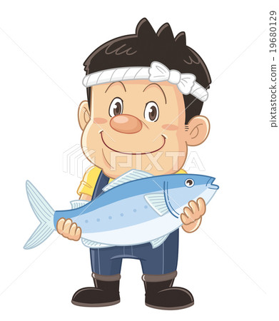 A fish store · Fresh fish store · Cute cute... - Stock Illustration ...