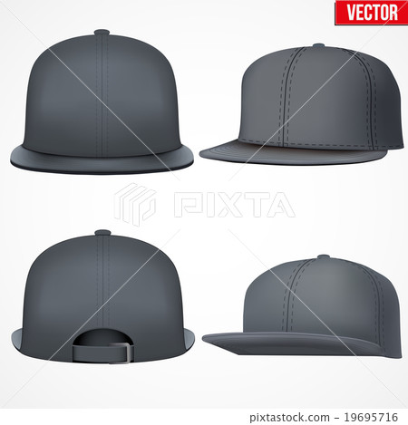Set Layout of Male black rap cap. - Stock Illustration [19695716] - PIXTA
